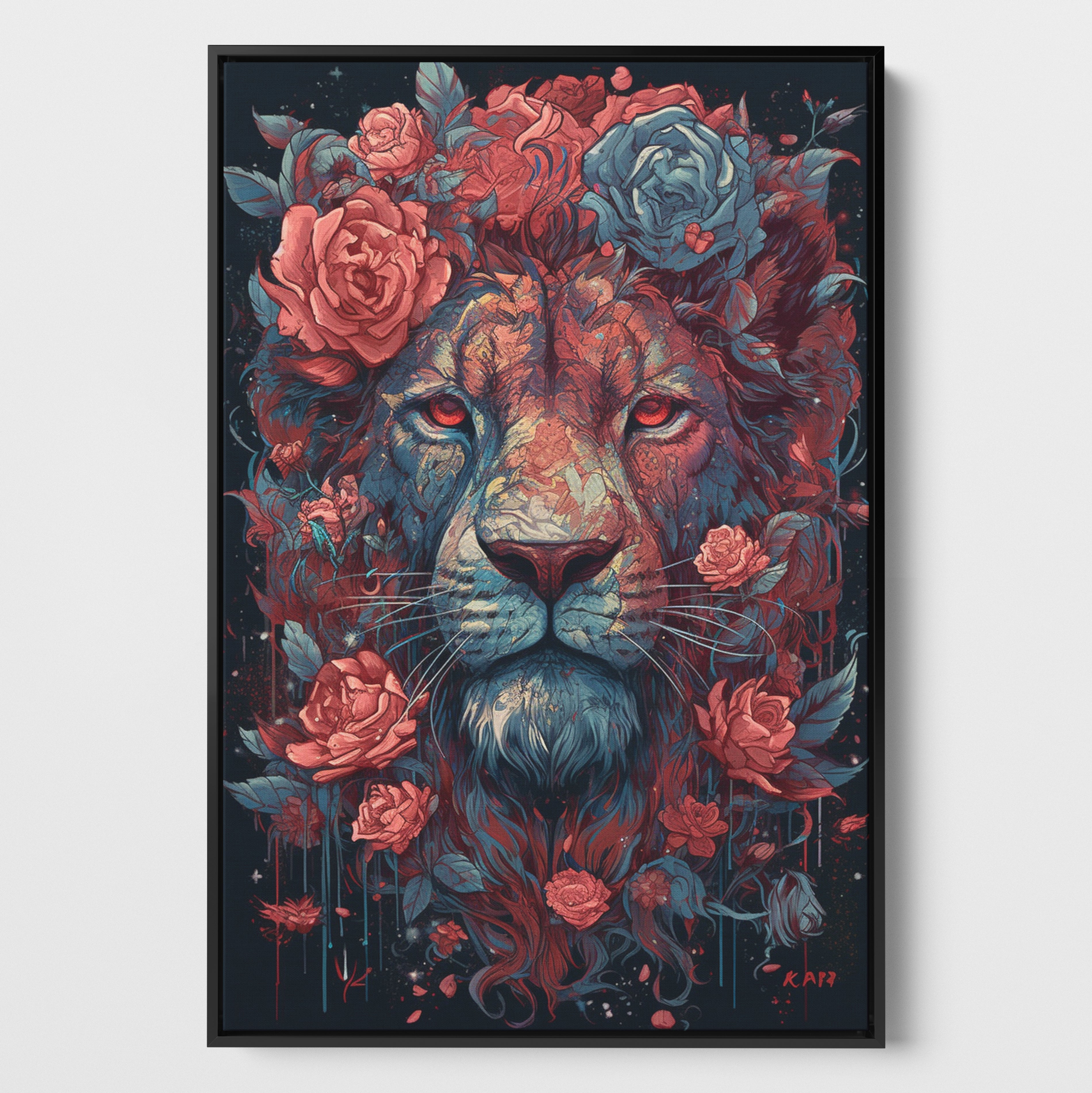 Floral Lion – Janu Canvas