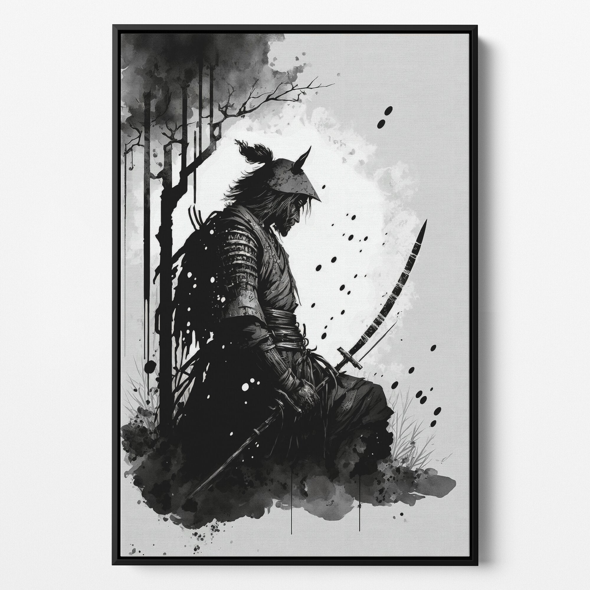 Sitting Samurai – Janu Canvas