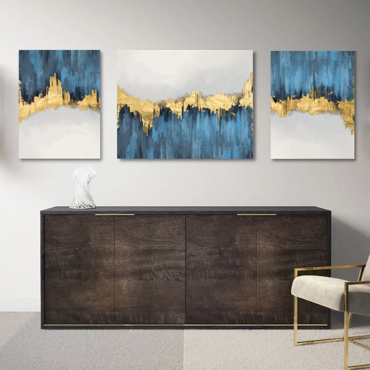 Abstract Blue – Janu Canvas